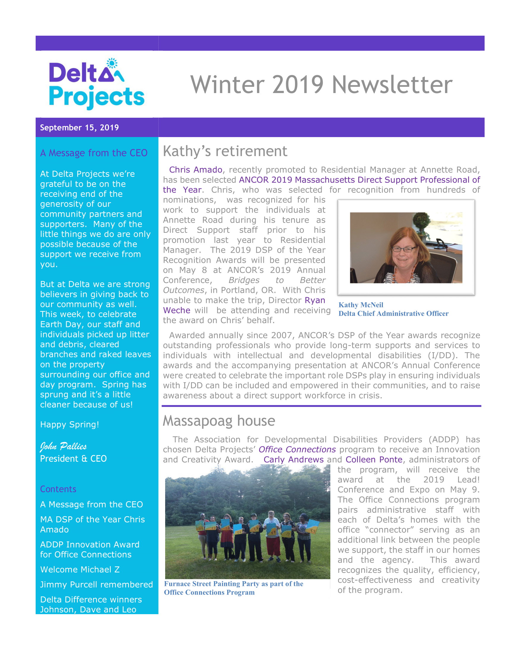 Archived Newsletters | Delta